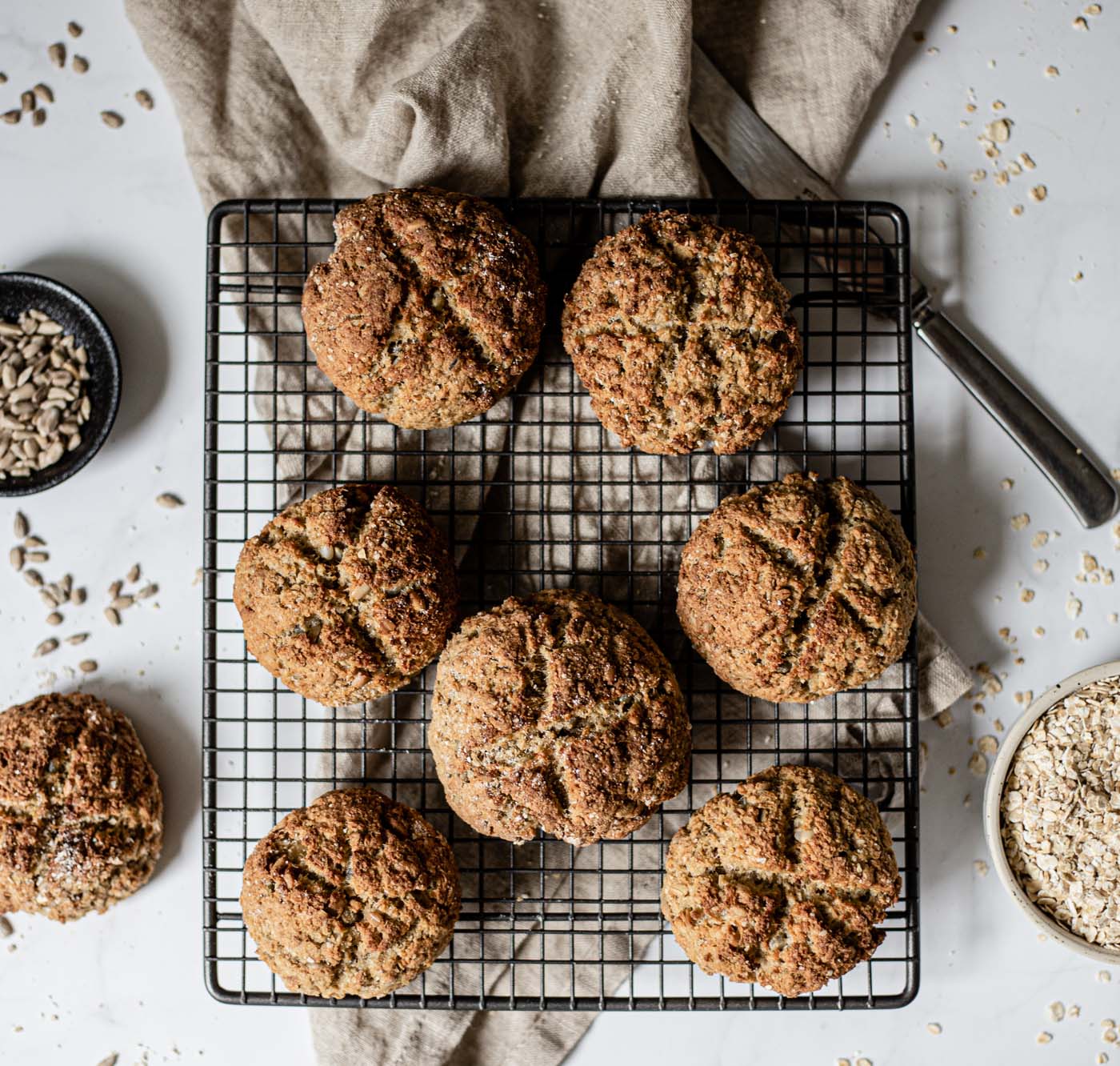 Gluten-free over-night oat buns | Justanotherfoodiegram